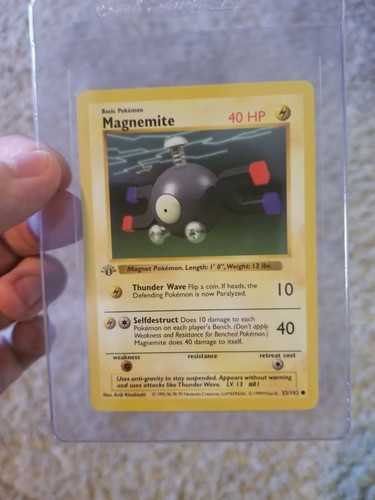 Pokemon Base Set 1st Edition Magnemite 53/102 Near Mint - Mint | eBay