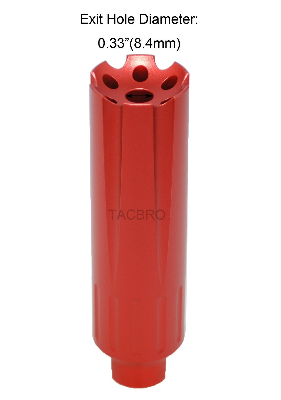 Red Aluminum Linear Compensator 1/2x28 Thread Pitch For 223 .223 .22LR ...