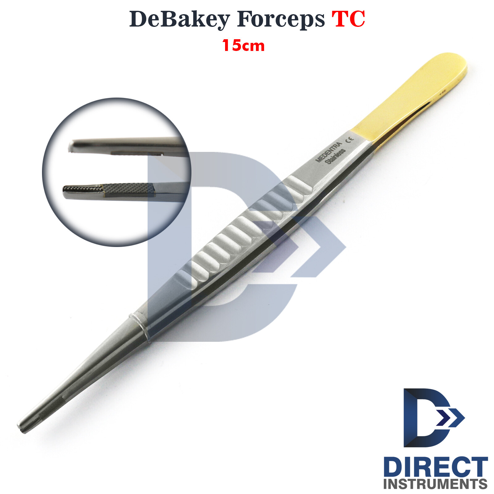 Debakey Atraumatic Tissue Forceps Vascular Artery Surgical Dissecting ...