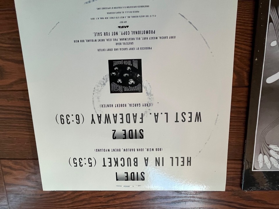 Grateful dead Lp Single Hell In A Bucket / West LA Fade Away | eBay