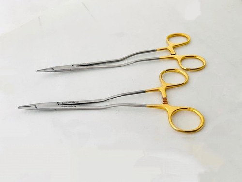 Bozeman Needle Holder TC gold 2Pcs suture 16cm Surgical Instrument | eBay