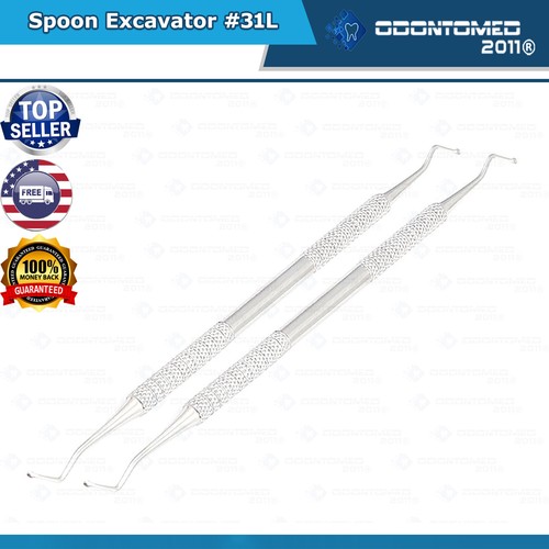 2 Pieces Endo Spoon Excavator #31L PAIRED Dental Surgical Instruments ...