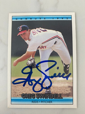 1992 Donruss Greg Swindell Cleveland Indians #483 Autographed | eBay