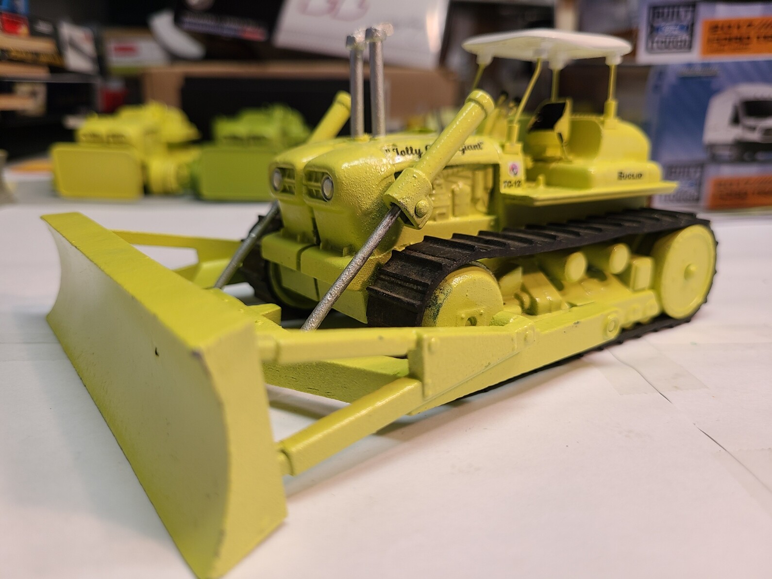 UNIQUE Custom Corgi EUCLID TC-12 Bulldozer in "EUCLID Hi-Lite Green ...