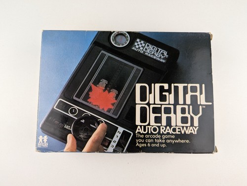 Vintage TOMY Digital Derby Auto Raceway Arcade Handheld 1978 Game ...