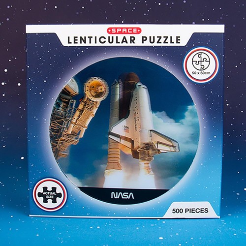 NASA Lenticular Puzzle. 500 Piece NASA Inspired Space Shuttle 3D ...