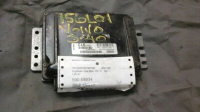 01 02 03 VOLVO S40 ENGINE ECM ELECTRONIC CONTROL MODULE CENTER CONSOLE ...