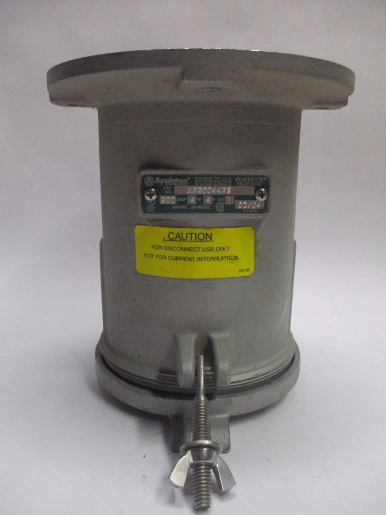 Appleton AR20044RS 200Amp Powertite Receptacle Housing Only 4W 4P STY 1 ...