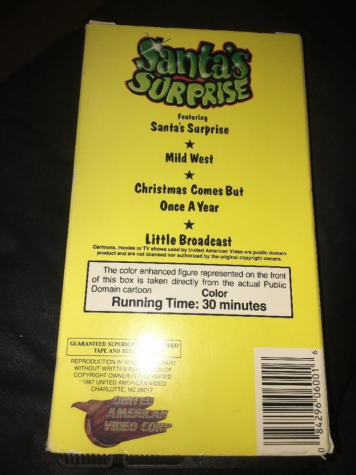Santa's Surprise (VHS, 1987) Cartoon w/3 other stories 84296060016| eBay