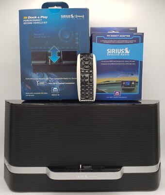 Sirius XM Radio SXABB1 Portable Satellite Receiver Dock & Play FM Car ...