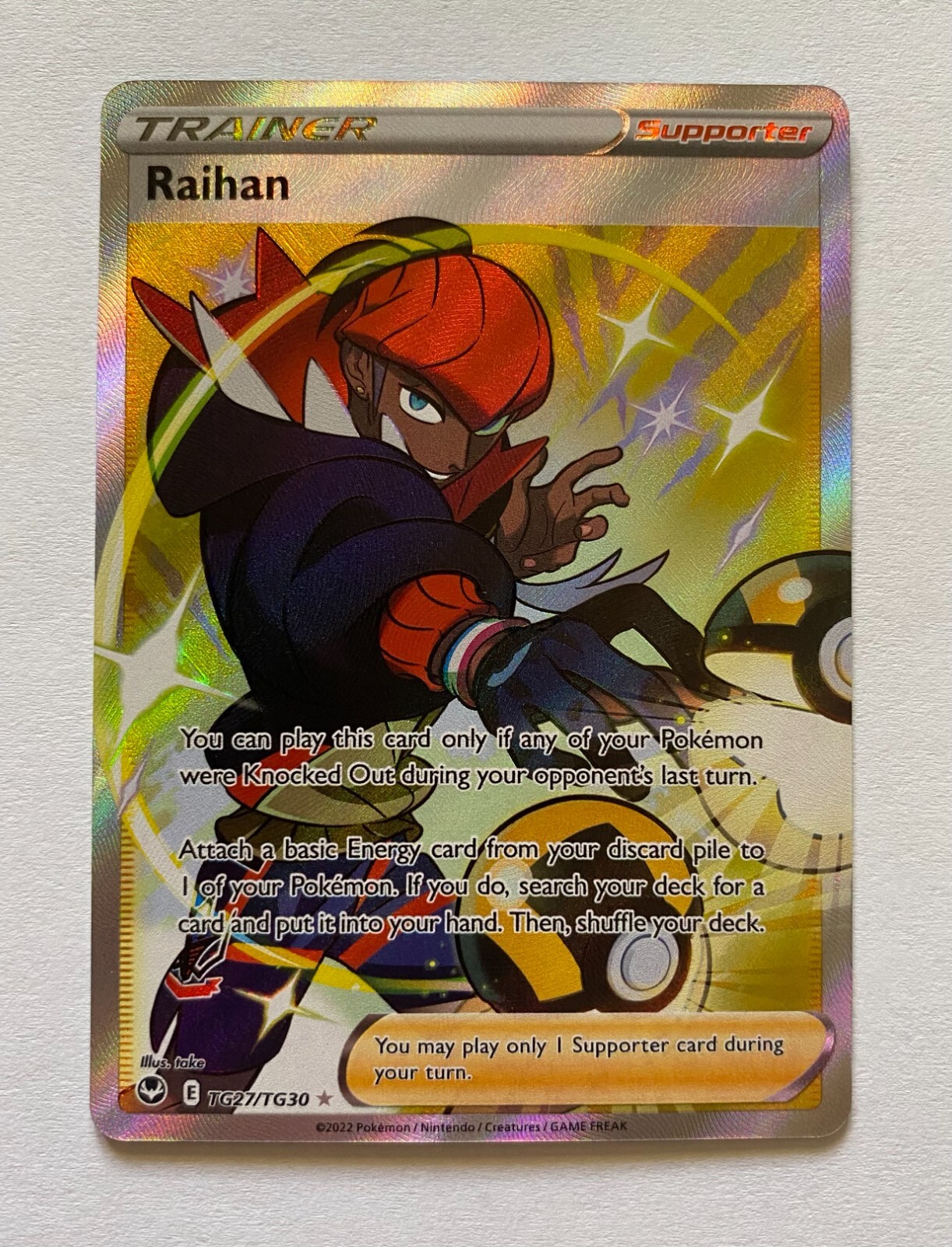 Pokémon TCG Raihan Silver Tempest Trainer Gallery TG27/TG30 Full Art ...