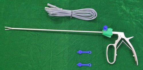 Laparoscopic Hemo-Lock Applier 5mmx330mm with Monopolar Cable Blue Cap ...