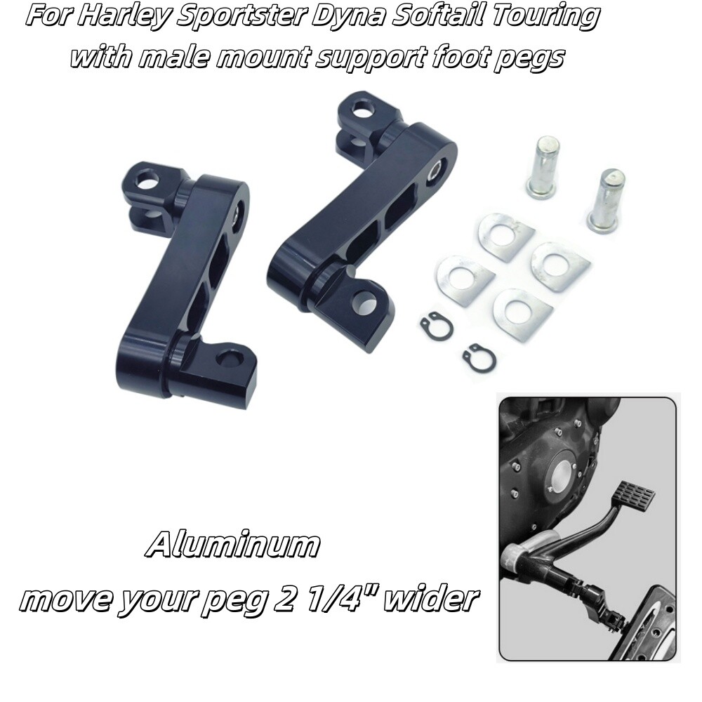 Motorcycle Pegs Motorcycle - 360° Adjustable Highway Peg Extensions ...