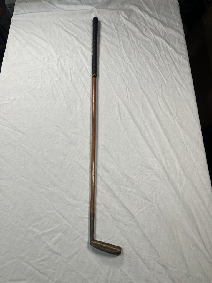 Otey Crisman Hickory Shaft Brass Blade Putter Vintage RH 35” | eBay