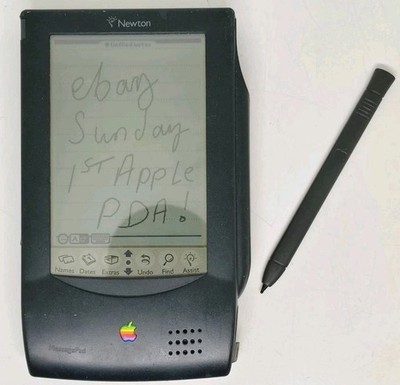 Apple Newton MessagePad H1000 RARE WORLD'S 1ST TOUCHSCREEN PDA-COMPLETE ...
