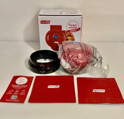 Dash Mini Personal Pie Maker Dual Nonstick Plates Red Pies & Quiche | eBay