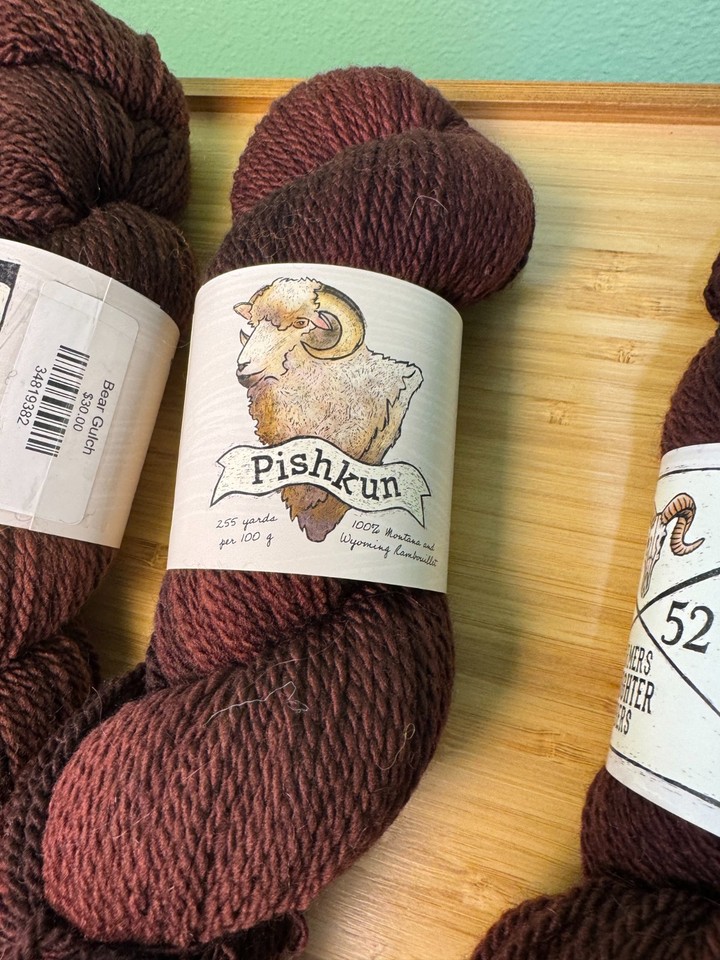 Farmer's Daughter Fibers Pishkun DK 100g Rambouillet Wool Yarn Bear ...
