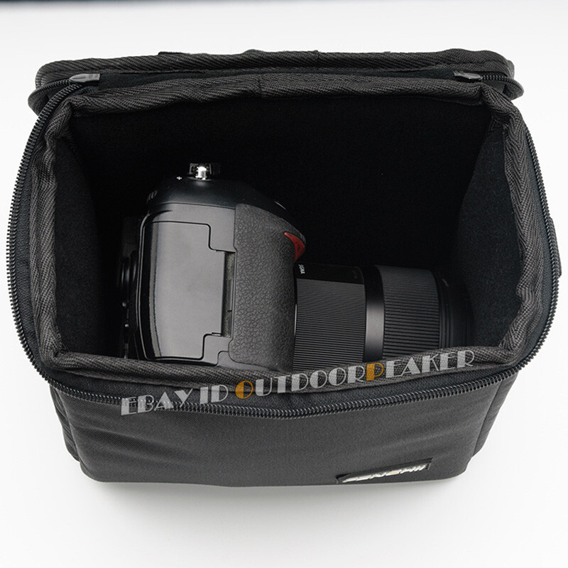 Waterproof Large DSLR Camera Bag Insert Case Lens Partition For Canon ...