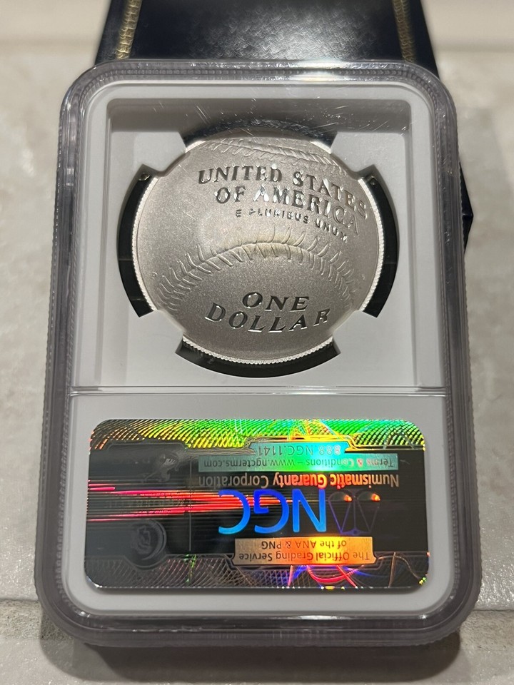 2014-P Baseball Hall of Fame 90% Silver Dollar NGC PF 70 ULTRA $1 ...
