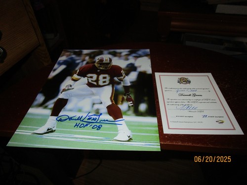 Darrell Green Washington Redskins Signed 8X10 Football Photo HOF 08 w ...
