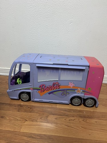Vintage Mattel 2001 Barbie Mattel Jam n Glam Concert Tour Bus toy-READ ...