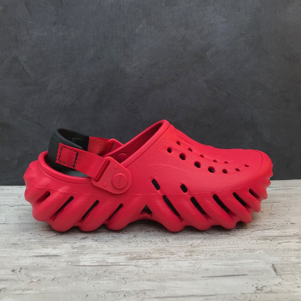 Crocs Echo Clog Red & Black Select-a-Size | eBay