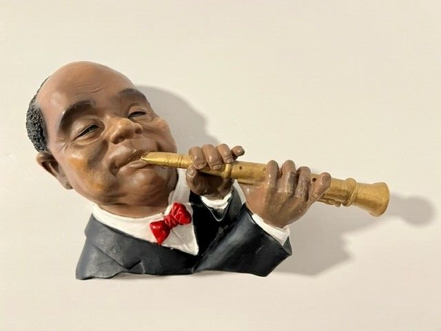 Jazz Black Clarinet Player, Bust Wall Plaque 9-1/2" x 6 x 2-1/2" | eBay