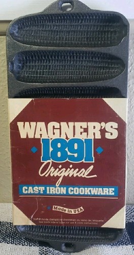 Vtg NOS Wagner Ware Corn Stick Pan Cast Iron Stamped K Item #1319 Made ...