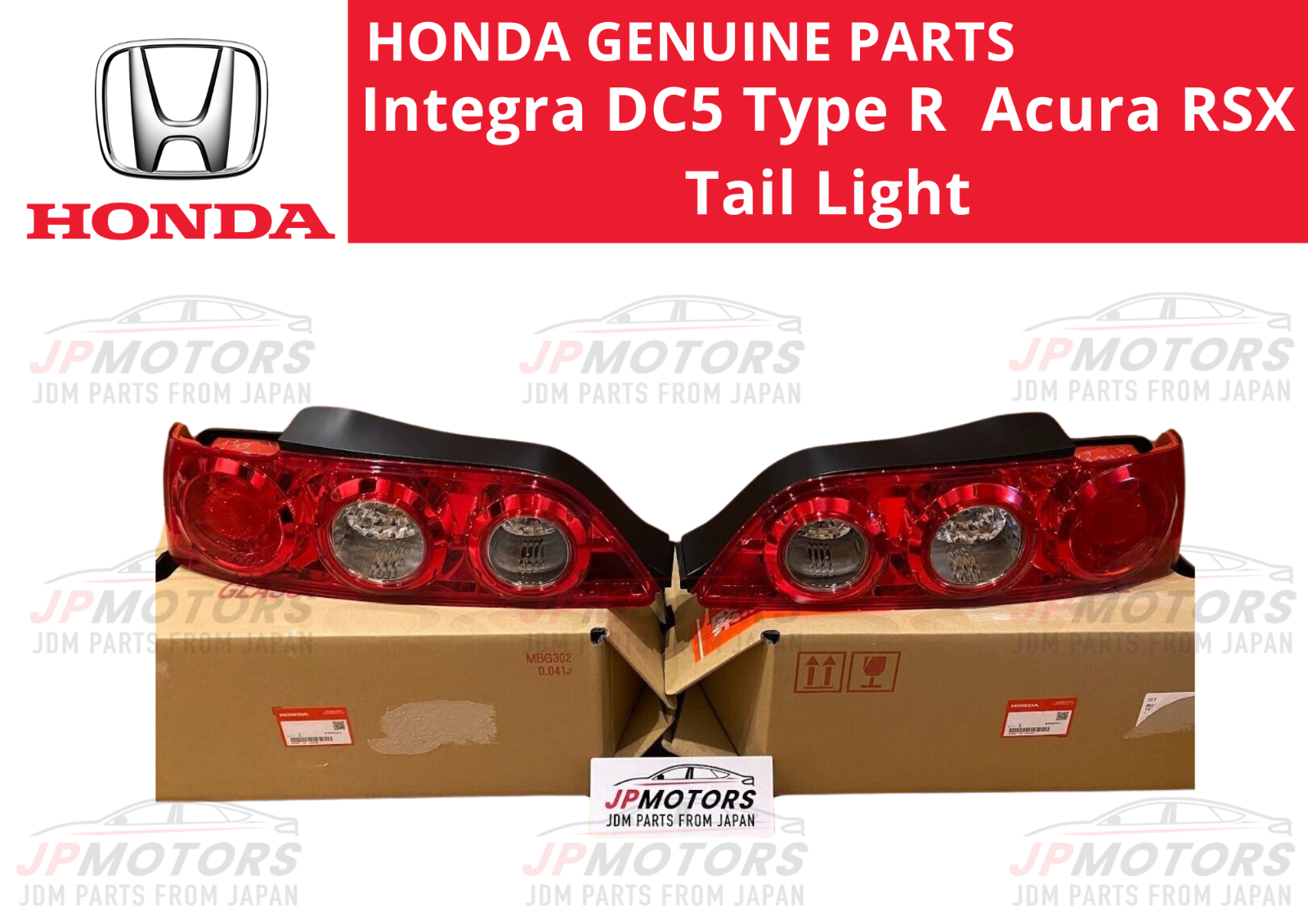 Honda Genuine Integra DC5 Type R KOUKI Acura RSX Tail Light Lamps Set ...