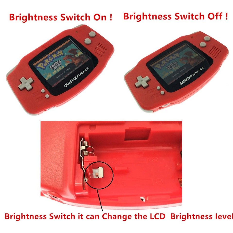 Game Boy Advance GBA Console w/ AGS 101 Backlight Backlit Mod ...