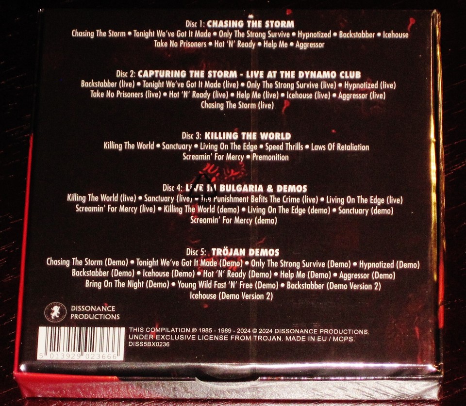 Trojan: The Complete Trojan + Talion Recordings '84-'90 5 CD Box Set ...
