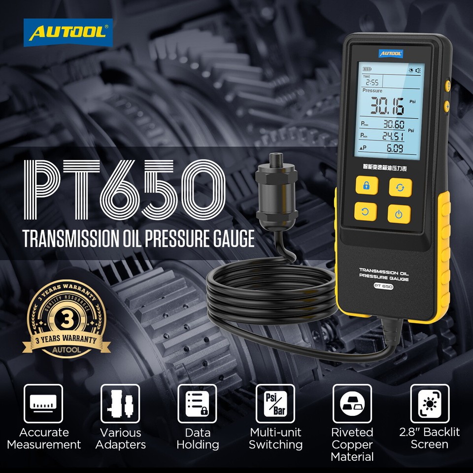 Auto Engine Oil Pressure Tester Gearbox Transmission Fluid Diagnostic ...