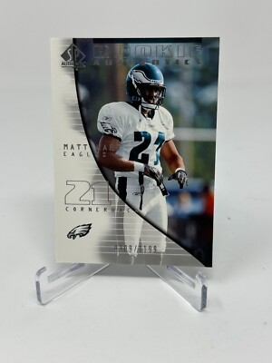 2004 SP Authentics Football Matt Ware Rookie Authentics RC Card #103 ...