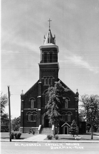 Buckman Minnesota St Michaels Catholic Church Real Photo Vintage ...