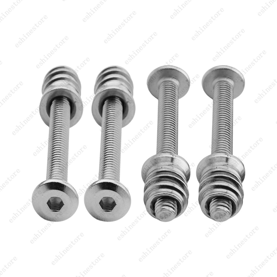 4 Pcs Stainless Steel Guitar Neck Screws&Inserts Kit for Bolt-On Guitar ...