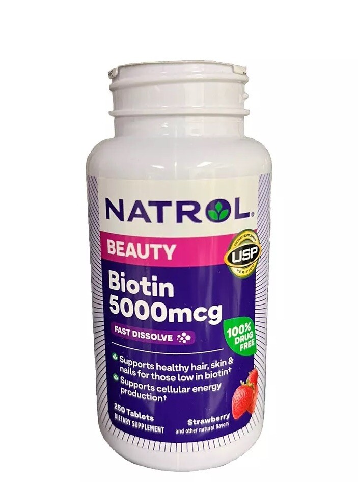 Natrol Biotin 5000 mcg., 250 Fast Dissolve Tablets 47469068523 | eBay