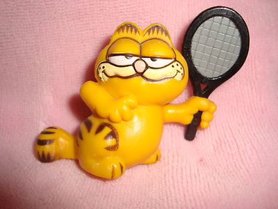 Garfield Vintage 1981 Tennis Player 2" PVC | eBay