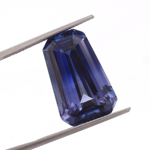 Natural Bi-Color Ceylon Blue Sapphire Loose Fancy Radiant Cut Gemstone ...