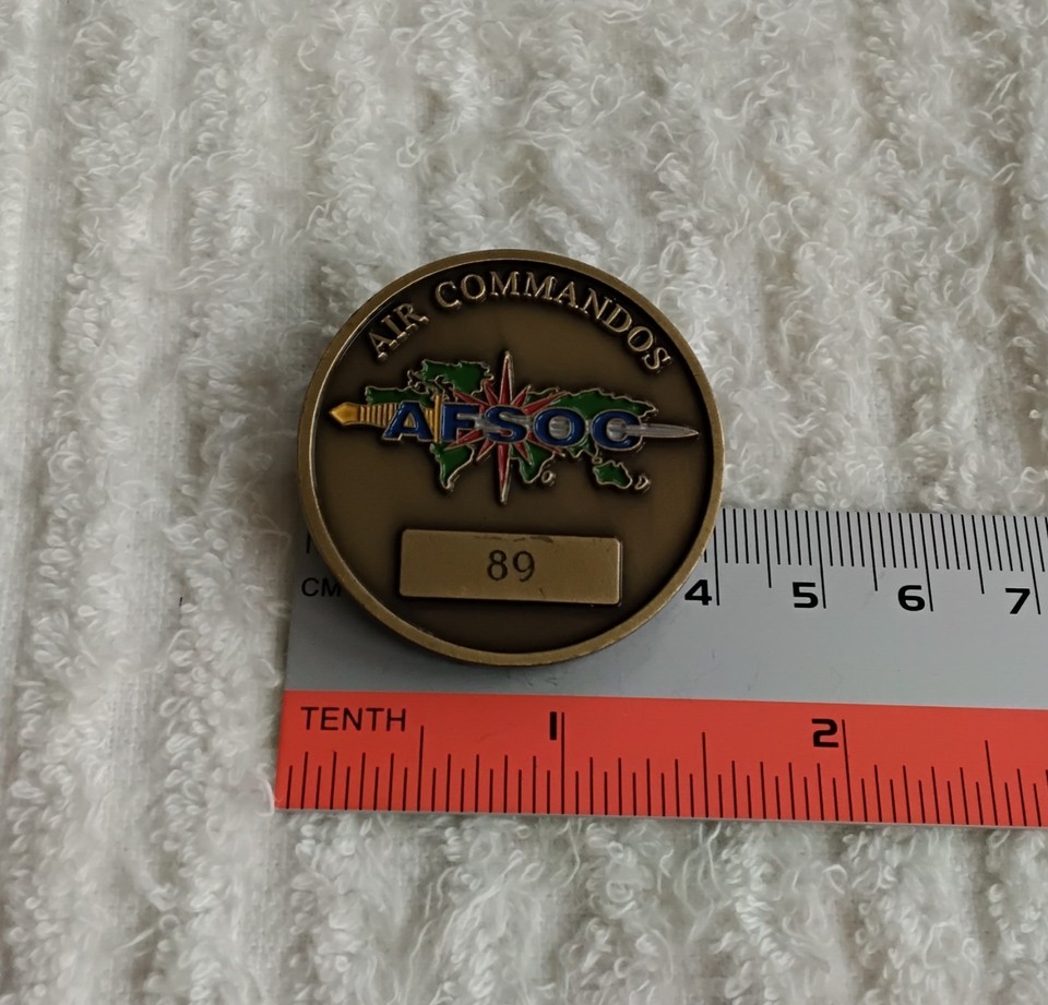 AUTHENTIC AFSOC SPECIAL OPERATIONS CMD #89 HURLBURT FIELD RARE ...