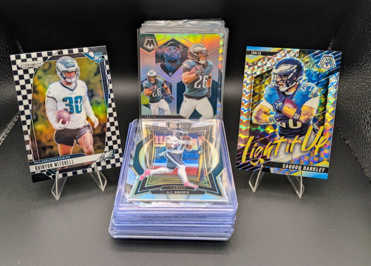 Lot of 84 Philadelphia Eagles Cards (No base) (RC MEM #'d) all cards in ...