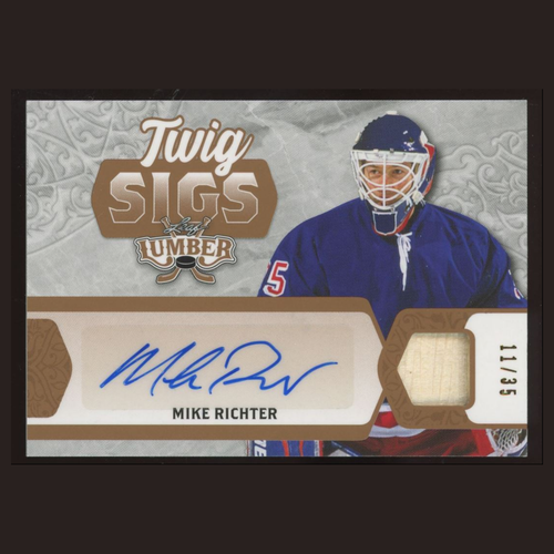 Mike Richter Auto /35 Twig Sigs Bronze #TS-MR2 Autograph 2021-22 Leaf ...