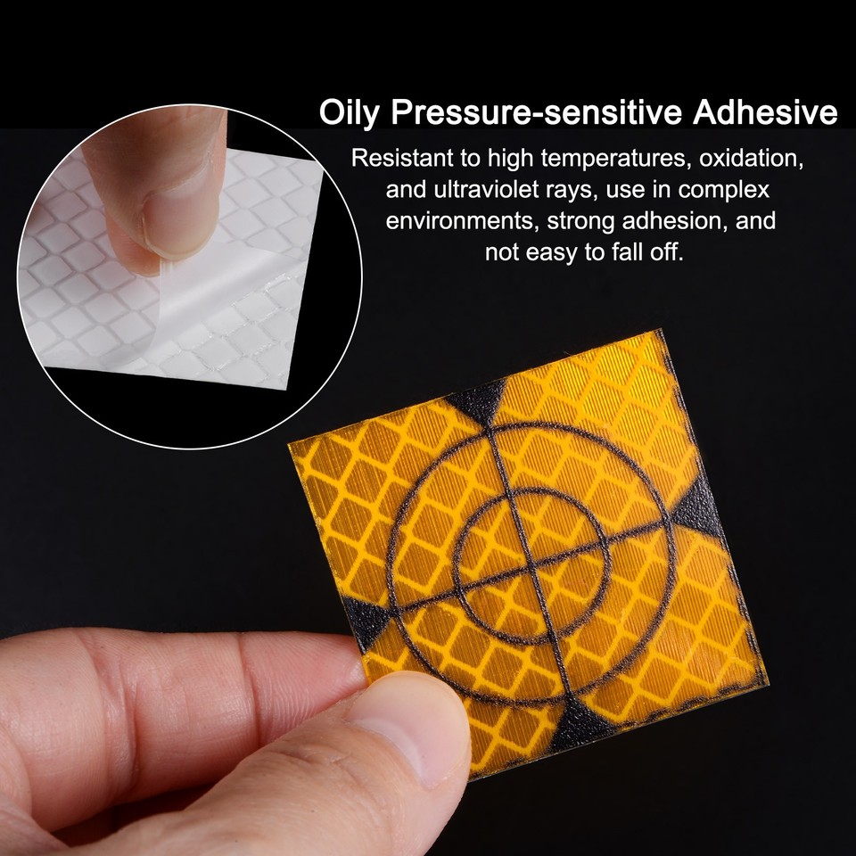 80pcs Survey Reflector Sheets 60mm Self-adhesive Survey Target Mark ...