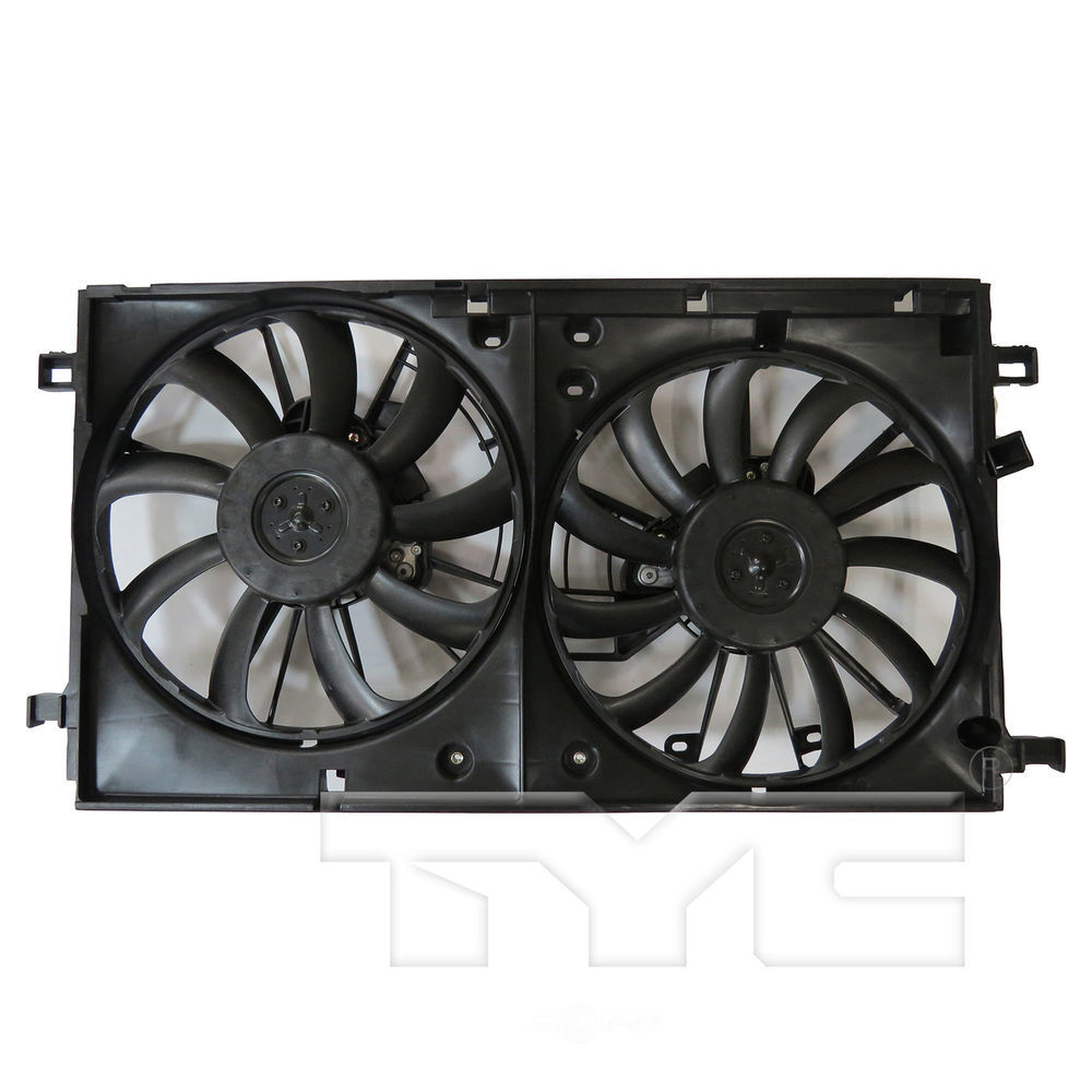 Dual Radiator and Condenser Fan Assembly TYC fits 17-22 Toyota Prius ...