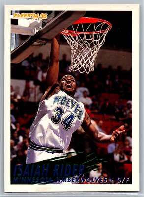 1994-95 Fleer Isaiah Rider Minnesota Timberwolves #135 | eBay