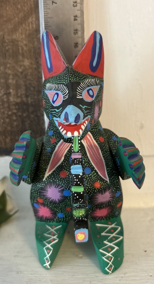 Alebrije Oaxaca Jazz Musician Hand Carved Painted Folk Art Signed ...