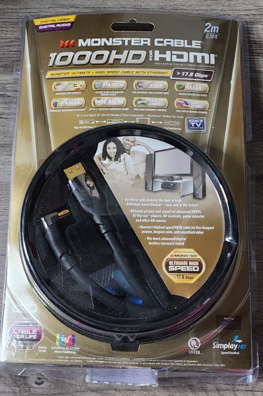 Monster Cable M1000HD HDMI cable | eBay