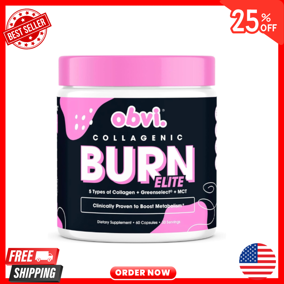 Obvi Collagenic Burn Elite, Thermogenic Weight Loss, Boost Energy ...