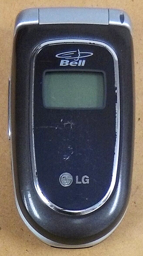 LG LG5400 - Gray and Silver ( Bell ) Very Rare Cellular CDMA Flip Phone ...