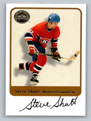 2001-02 Fleer Greats Of The Game Steve Shutt HOF Auto Autograph ...