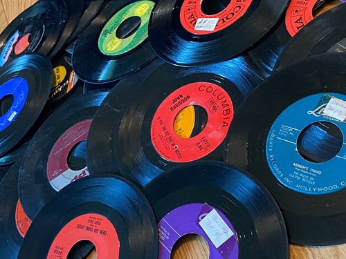 Lot of 15 Vintage Vinyl Records 45 RPM for Arts Crafts Decorations 7 ...